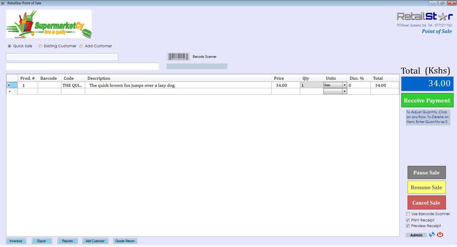 RetailStar Lite Point of Sale Software Using C#, SQLite/PostgreSQL ...